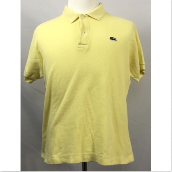 Lacoste | Shirts | Lacoste Men Lemon Yellow Polo Tshirt | Poshmark
